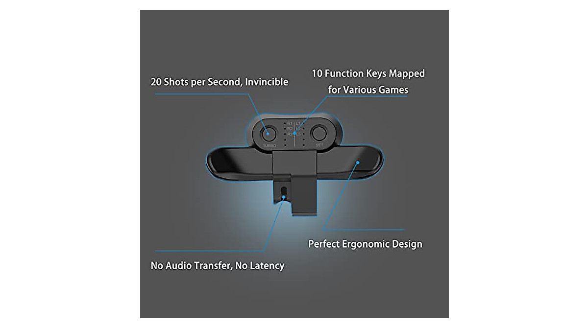 Controller Paddles for PS4, Controller Back Button Attachment, Customization Mapping Buttons ...
