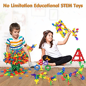 TIKJOYFUL 300 Pieces Building Blocks - A Great Kids STEM Toys Eductional Building Toys - Nfinite Creativity Puzzle Toys for Preschool Kids Boys and Girls