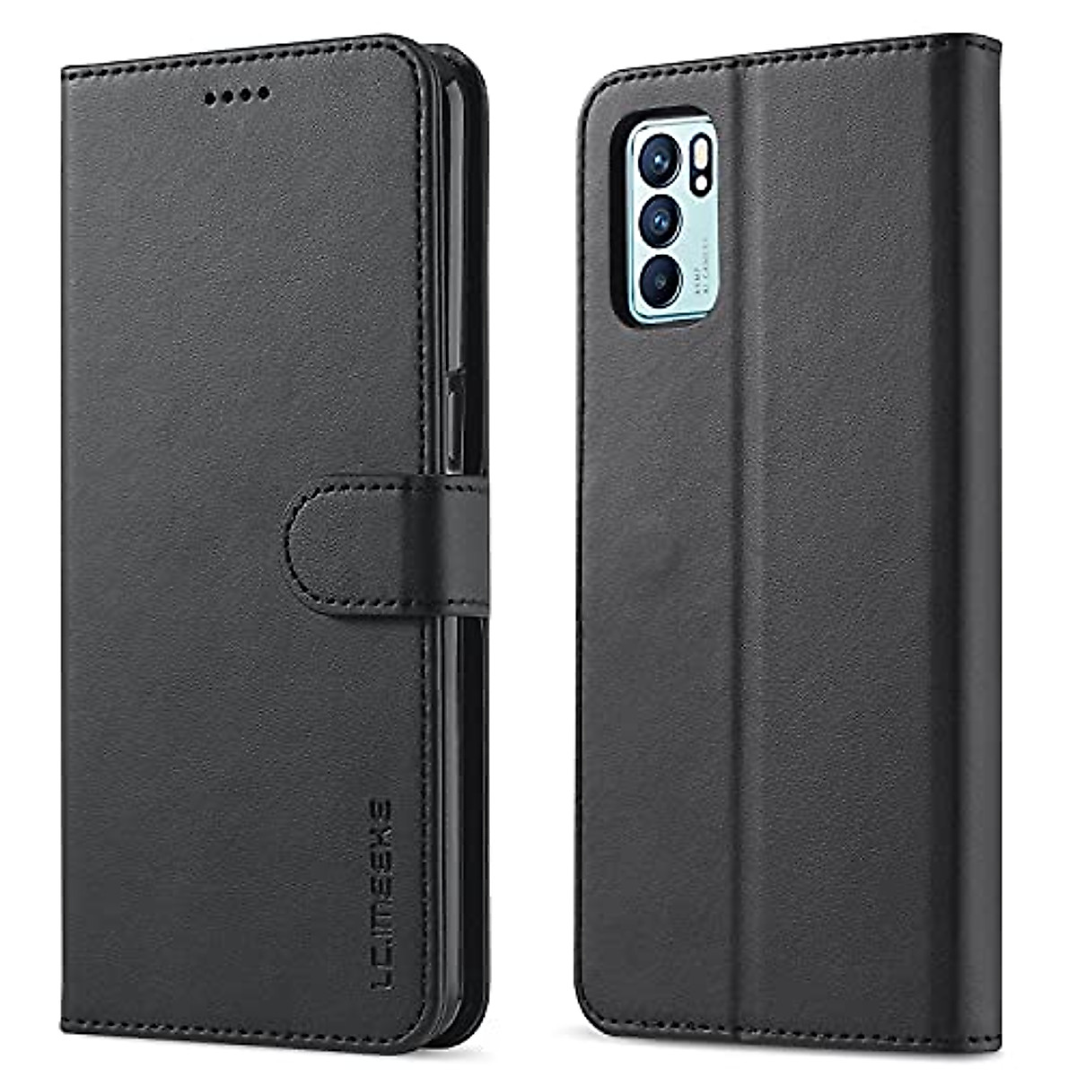 Phone flip case, card slot, cash pocket Compatible with OPPO Reno 6Pro 5G PU Leather Wallet Case,with Card Slot [Stand Feature] Magnetic Closure Protective TPU Shockproof Flip Cover Case Mobile flip c