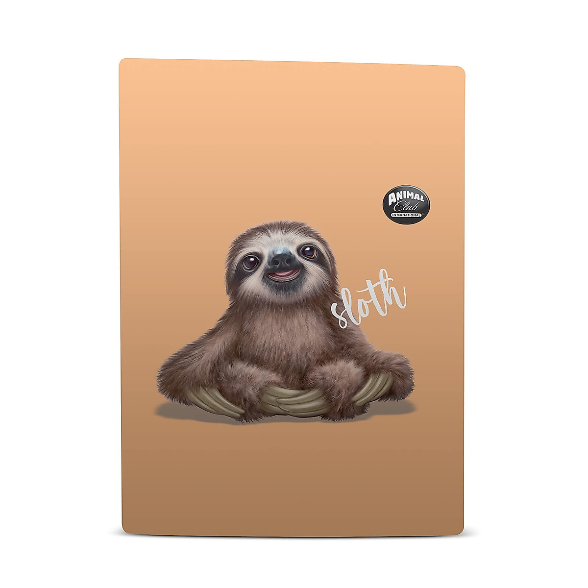 Sloth Faces Matte Vinyl Faceplate Sticker Gaming Skin Case Cover Compatible with Sony Playstation 5 PS5 Digital Edition Console and DualSense Controller