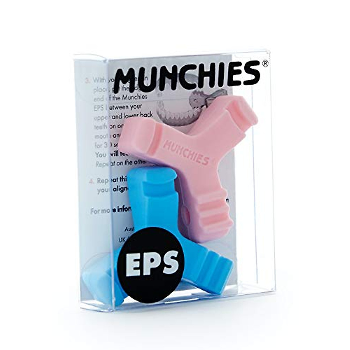 Munchies EPS Aligner Tray Seaters, Blue and Pink Aligner Chewies, (Pack of 2)