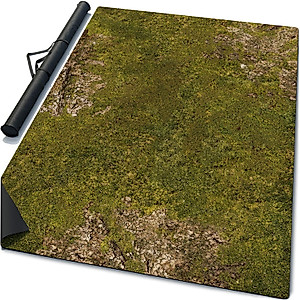 Warzone Studio 6’ x 4’ Double-Sided Rubber Battle Mat: Deserted Heart + Homeland + Bag