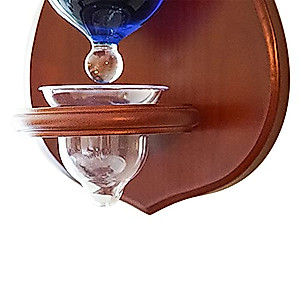 Ambient Weather BA212 Wall Mounted Weather Station with Thermometer, Hygrometer, and Barometer - Cherry Finish