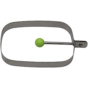 1Pc Egg Rings,Rectangle Crumpet Ring Mold, Stainelss Steel Egg Cooking Rings, Pancake Mold For Frying Eggs And Omelet Specialty Cookware（Silver）