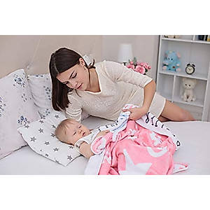 MeBlanky Baby Monthly Milestone Blanket – 3x Fluffier Newborn Monthly Milestone Blanket – 47”x47” Super Soft Fleece Milestone Blanket – First Year Baby Blanket – Baby Photo Blanket for Boys or Girls