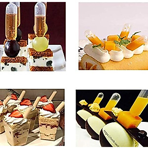 KoberrLi 4ml Dessert Pipettes 80PCS Plastic Squeeze Transfer Pipettes Dropper Liquid Injector for Cupcake Strawberries