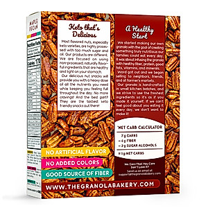 TGB Maple Pecans | 1g Net Carb Keto Snack | Gluten Free Low Carb Candy Nuts, 10 Ounces