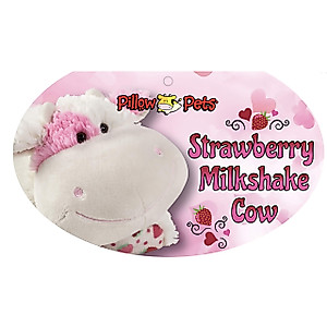 Pillow Pets Sweet Scented Strawberry Cow Stuffed Animal Plush Toy