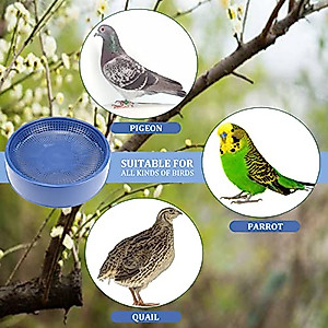 YOLUFER 5 Pcs Plastic Pigeon Nest Bird Nest Bowls Pigeon Nest Bowl Breeding Hatching Nest for Pigeons Quails Breeding Hatching (Blue)…