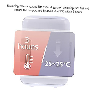 BESTOYARD car refrigerator personal fridge cooler mini bar beer fridge thermoelectric cooler picnic beverage cooler storage fridge ac personal refrigerator portable abs drinks office white
