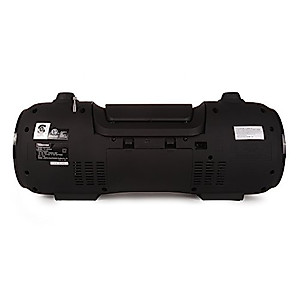 Toshiba Wireless Bluetooth Boombox Speaker: Portable CD Boom Box with FM Radio, Remote & LED Lights