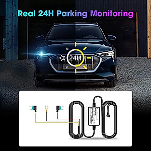 Dash Cam Hardwire Kit, Mini USB Hard Wire Kit Fuse for Dashcam, Pruveeo 12V-30V to 5V/2A Mini-USB Port Charger Power Cord,Gift 8 Fuse Tap Cable and Installation Tool,(11.5ft