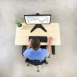 VIVO Light Wood 43 x 24 inch Universal Solid One-Piece Table Top for Standard and Sit to Stand Height Adjustable Home and Office Desk Frames, DESK-TOP43C