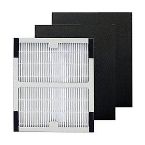 PUREBURG IAF-H-100B True HEPA Replacement Filter Kit 1+2 Compatible with Idylis IAF-H-100B, IAP-10-050,IAP-10-125, IAP-10-150, AC-2125, AC-2126, AC-40-140 Air Purifiers