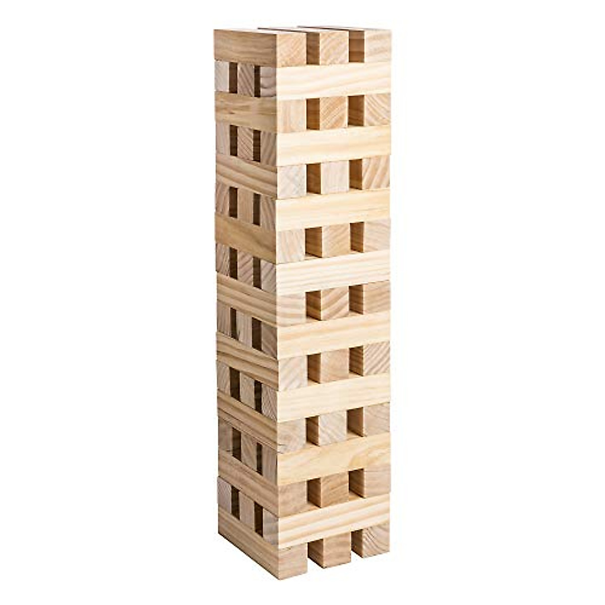 Triumph Sports Triumph Giant Tumble Tower - Includes 51 Solid Wood Tumble Blocks and Carry Bag