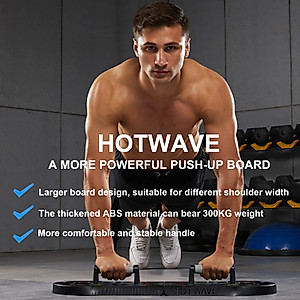 HOTWAVE Push Up Board Fitness,Foldable 20 in 1 Push Up Bar at Home Gym,Pushups Handles for Floor,Portable Workout Equipment