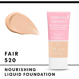 COVERGIRL Clean Fresh Skin Milk Foundation, Fair, 1 Fl Oz (Pack of 1) (packaging may vary)