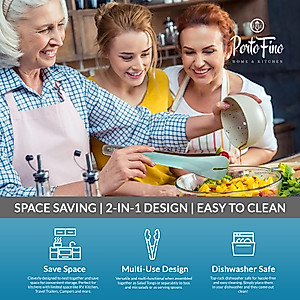 Salad Tongs for Serving - Salad Serving Utensils - Salad Tongs Dishwasher Safe - Plastic Salad Tongs - Salad Servers - Salad Hands - Salad Spoons for Serving - Nesting Salad Tongs - Salad Mixing Tongs