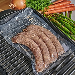 PouchWorth 1,000 pcs 6 x 10 Pint, 3 mil Vacuum Chamber Sealer Pre-Cut Bags BPA Free Great for Food Vac Storage,Pint 6x10