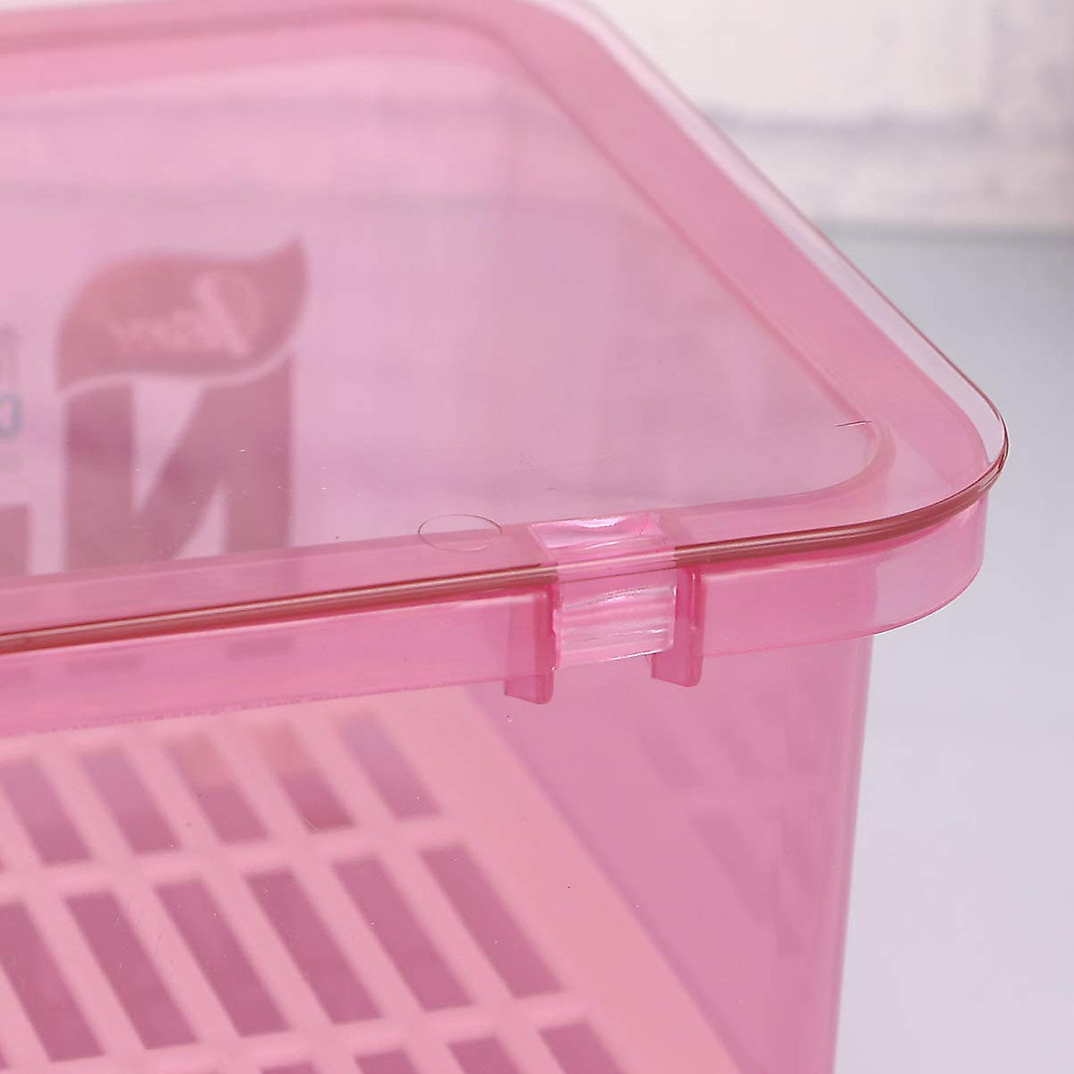 Cabilock 2pcs Kitchen Utensil Storage Container - Tableware Organizer Hygienic Chopsticks Storage Silverware With Cover Chopsticks Box Cutlery Rack Storage Box Tray