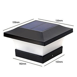 ZHUANYIYI Outdoor Solar Garden Column Headlights, Wall Gate Column Lighting, Home Garden Pavement Waterproof Landscape Lights