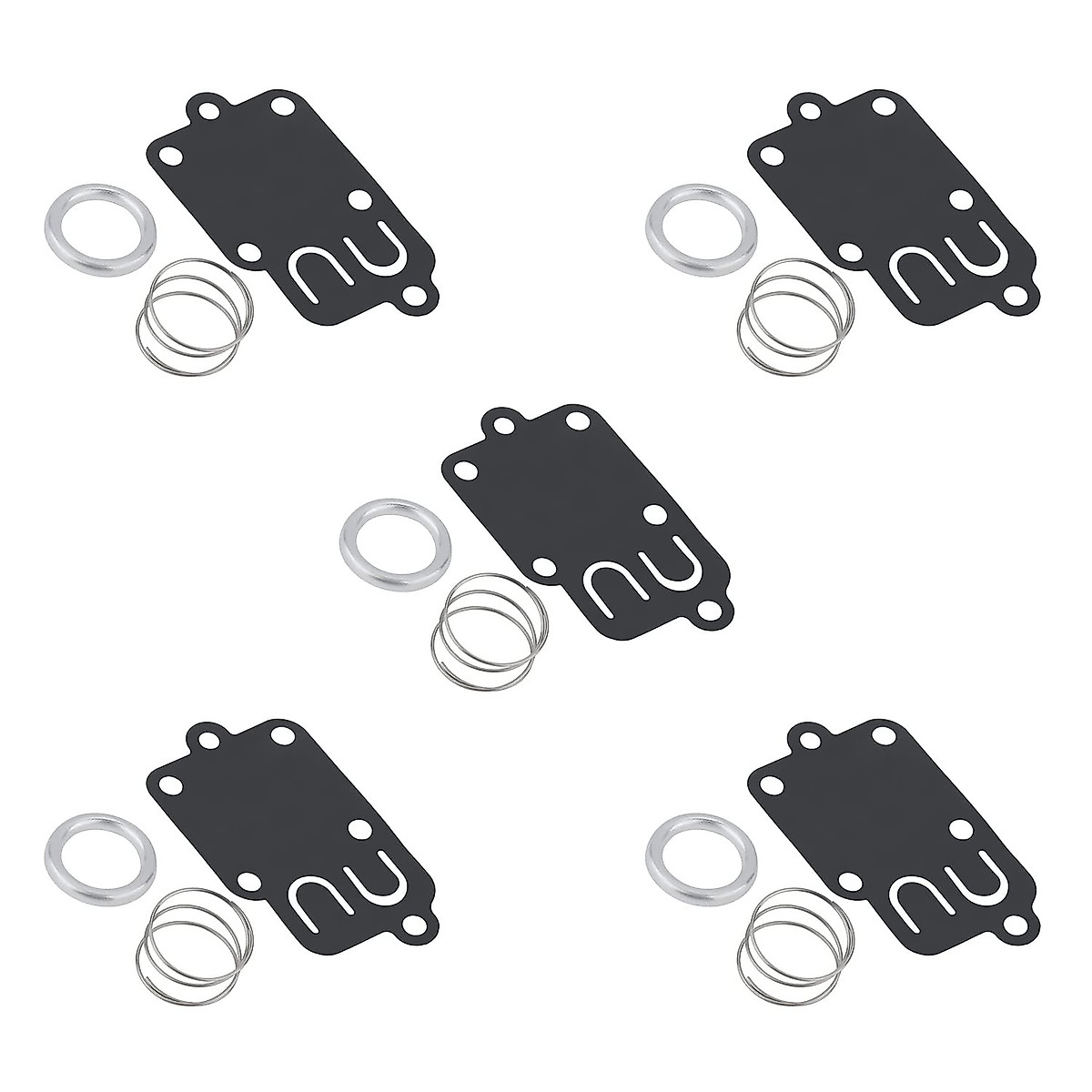 ZYAMY 5 Sets Carburetor Diaphragm Gasket kit for 2hp to 5hp Horizontal Engines Replace BS 270026 272538 272538S 272637 4157 4168 5021 5021K 690766 221377