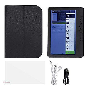 DAUERHAFT Portable E Reader, 380MHz Speed Protective Case Button Operation HD 800x480 E Reader Devices for TXT for EPUB for PDF(#2)
