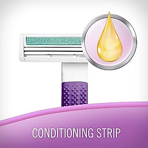 Schick ST2 for Women Sensitive Skin Disposable Razor, 12 Count (Pack of 2)