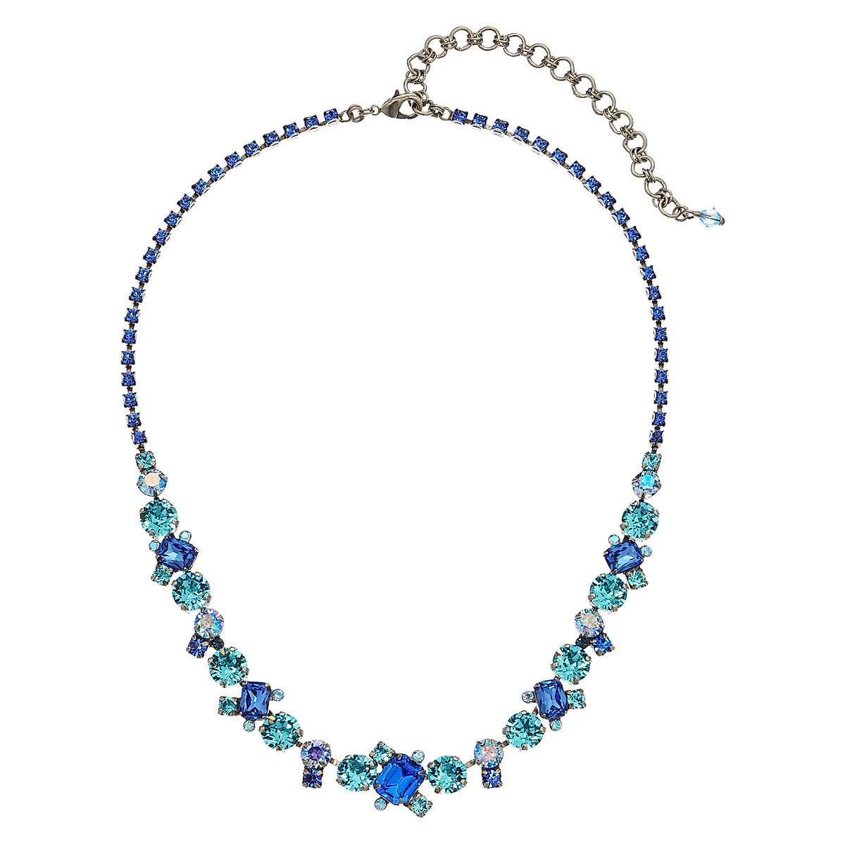 Sorrelli Sophisticate Necklace, Antique Silver-Tone Finish, Ultramarine