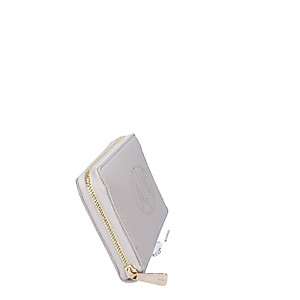 A|X ARMANI EXCHANGE womens Pebble Eco Leather Zip Wallet Wristlet Wrislet bag, Noise, One Size US