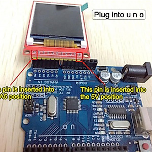 DIYmalls 1.8" inch TFT LCD Display Screen Module SPI Interface ST7735S 128x160 w/SD Card Slot for Arduino U NO Mega-2560
