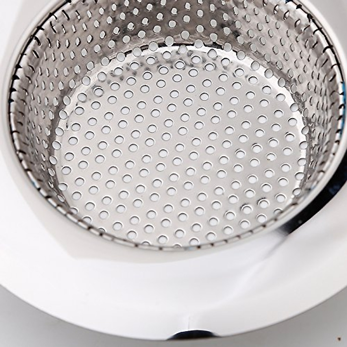 Drain Hair Catcher(3 Pack), Shower Drain Cover for Bathtub, Kitchen Sink Strainer, Stainless Steel Bathroom Sink, Drain Stopper Sizes 4.5"