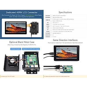 Waveshare Mini-Computer Advanced Version, Designed for Raspberry Pi Compute Module 4