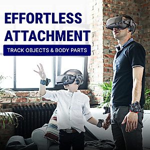 Skywin VR Tracker Belt and Strap Bundle for HTC Vive System Pucks - Adjustable Hand Straps Waist Full-Body Tracking in Virtual Reality (1 Belt 2 Straps)