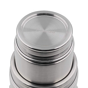 CoaGu 8oz Coffee Canisters: Premium 18/8 Stainless Steel Containers Perfect for Children's Lunches, Tea, Sugar, Coffee Storage, and Candy