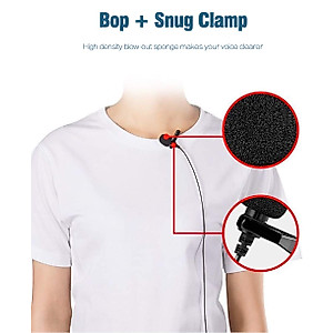 mcoplus Clip-on Lapel Mic Mini Lavalier Microphone for iPhone X, XR, XS, XS Max, iPhone13/ 13 Pro / 13 Pro Max / iPhone12/12 Pro iPhone11/11 Pro Max / iPhone7/ 8 / 8P for YouTube/TikTok/Vlogging