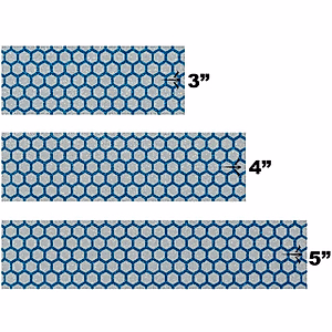 White Water Archery Blue Reflective Open Honeycomb Arrow Wraps 15 Pc Pack 10 Colors Choose Length Width (5, 1.12)