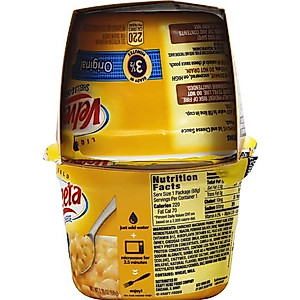 Velveeta Shells & Cheese Original Microwavable Macaroni and Cheese Cups (4 ct Pack, 2.39 oz Cups)