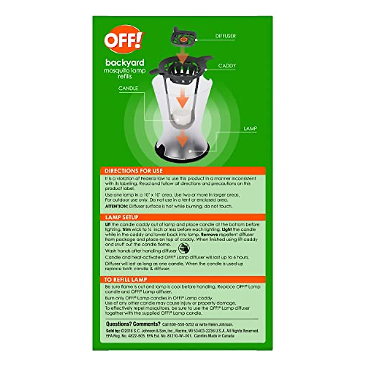 OFF! Mosquito Lamp Refills (Pack - 3)