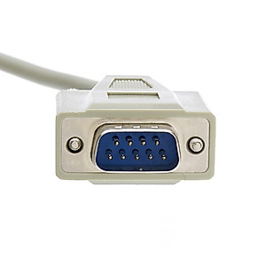 CableWholesale DB9 to DB25 Serial Cable, 9 Conductor 28 AWG Single Shielded RS232 Serial Cable, DB9 9 Pin Male to DB25 25 Male Connector Serial Cable, Beige, 6 Foot