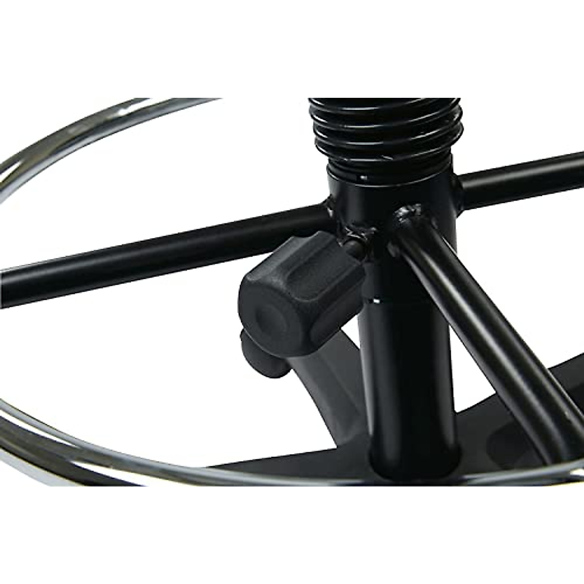 Office Star DC Series Adjustable Drafting Chair with Foot Ring and Sculptured Foam Seat, Icon Black Fabric