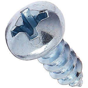 The Hillman Group 41048 Pan Head Phillips Sheet Metal Screw, 6-Inch x 3/8-Inch, 100-Pack, zinc