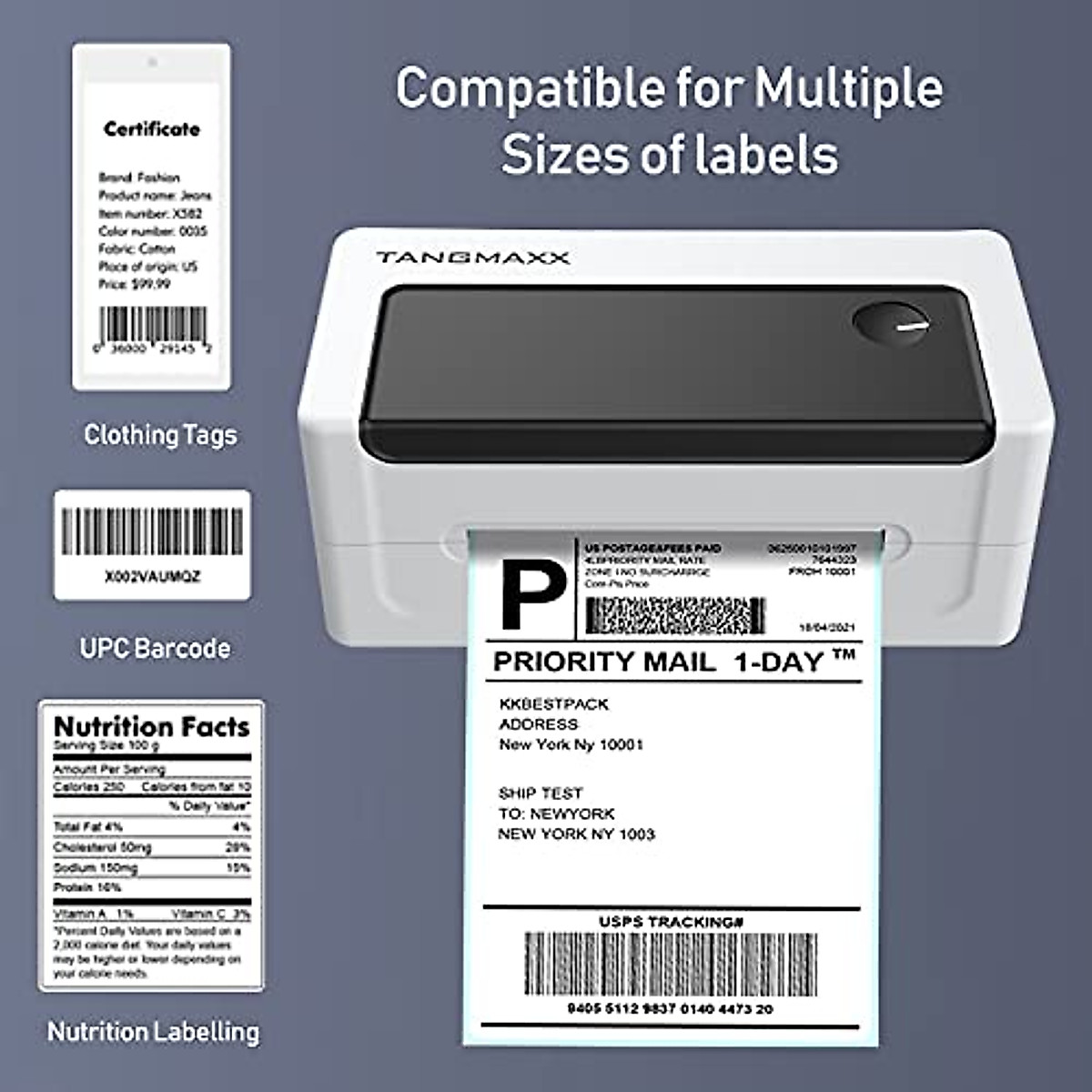 TANGMAXX 4x6 Thermal Label Printer for Small Business & Home