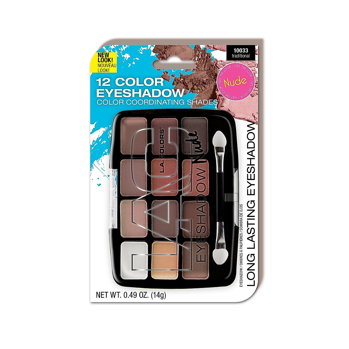 12 Color Eyeshadow Palette (carded) C10033 Traditional