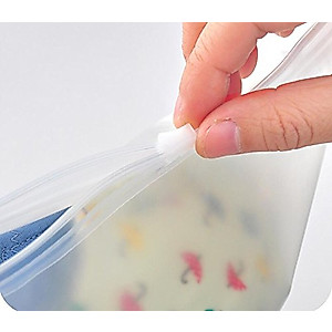 erioctry Waterproof Plastic Pouch Bag Organizer Packaging Bags Travel Storage Bag Luggage Shoes Cloth Suit Makeup Packing Pouch Bag Organizer Zip Seal Space Saving Bags (6-Pack of Different Sizes)