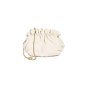 Loeffler Randall Women's Willa Mini Cinch Clutch, Cream, Off White, One Size