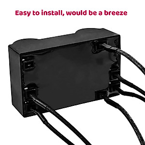 Uniflasy Grill Igniter Kit,Electronic Ignition Module and Switch Button with Wires for Charbroil Ignitor, Replacement for CharBroil Ignition Systems and Most CharBroil Gas Grills,5 Outlets