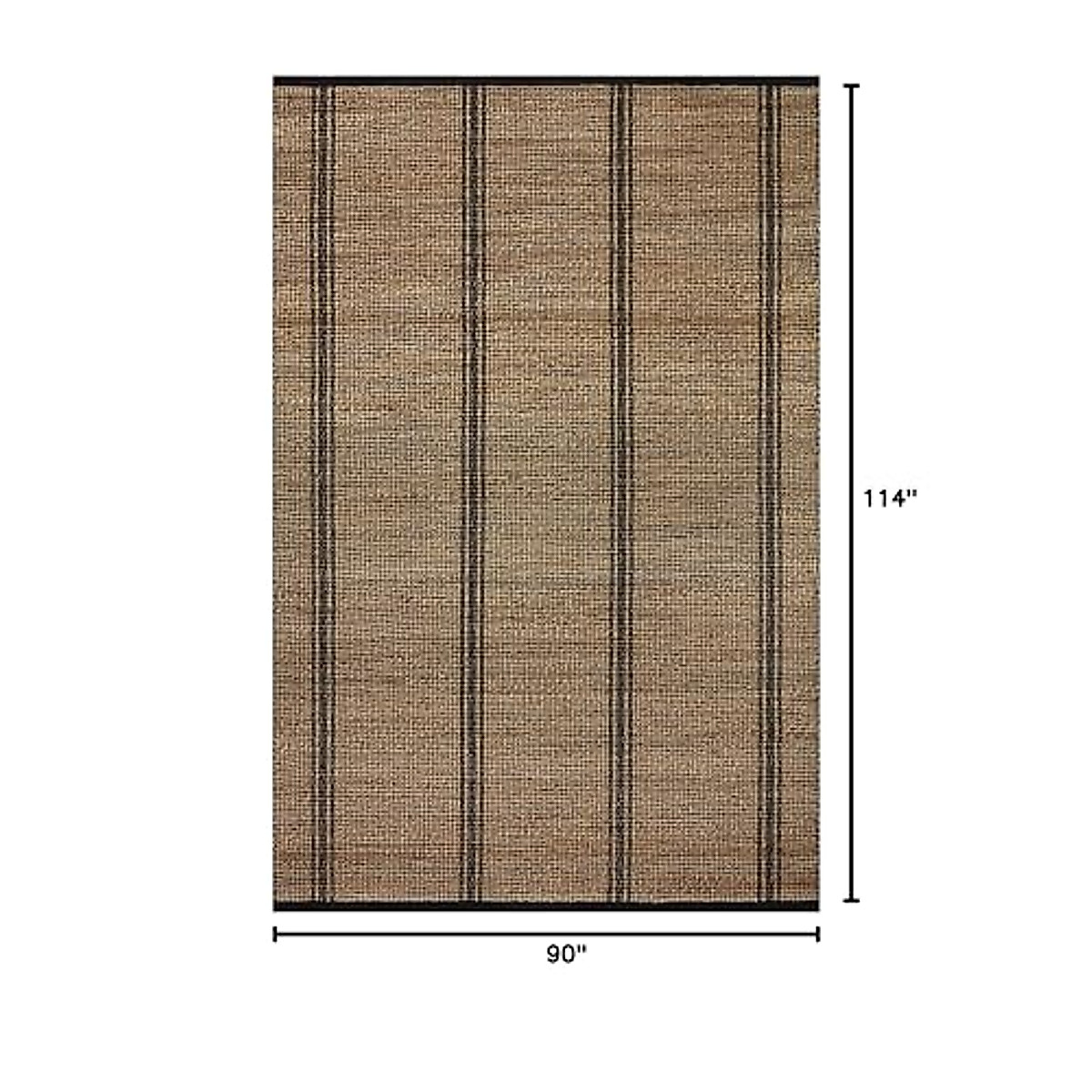 Loloi Angela Rose Colton Collection CON-01 Natural/Black 7'-6'' x 9'-6'', .38" Pile Height, Area Rug