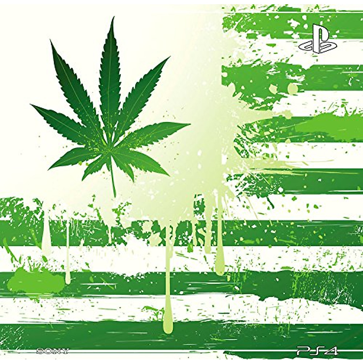 Skin Ps4 PRO - Cannabis Flag Marijuana - Limited Edition Decal Cover ADESIVA Playstation 4 Slim Sony Bundle