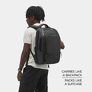 NOMATIC Travel Pack- Black Water Resistant Anti-Theft 30L Flight Approved Carry on Laptop Bag Computer Backpack